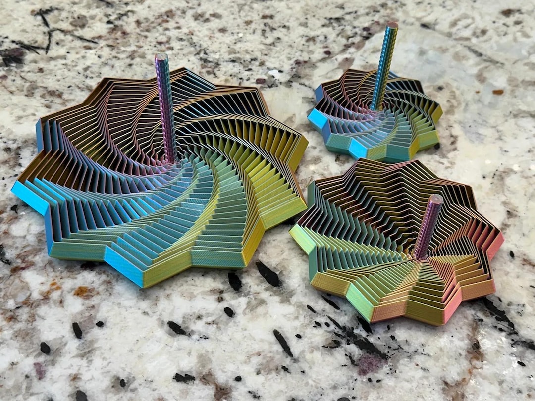 Expanded Sensory Fidget Star With Handle - Very Satisfying Sight and ...