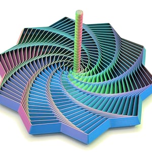 Expanded Sensory Fidget Star With Handle - Very Satisfying Sight and ...