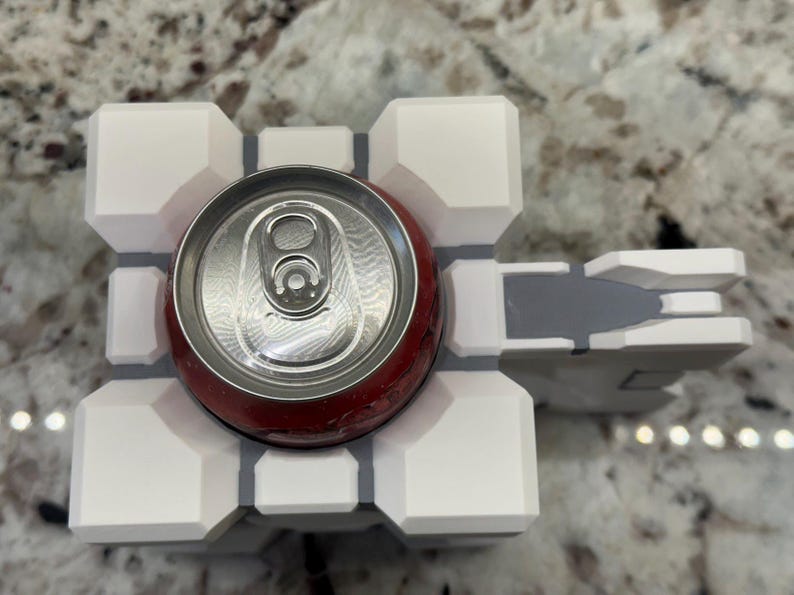 Portal-inspired Weighted Companion Cube Can Cozy for 12 Oz Cans - Etsy