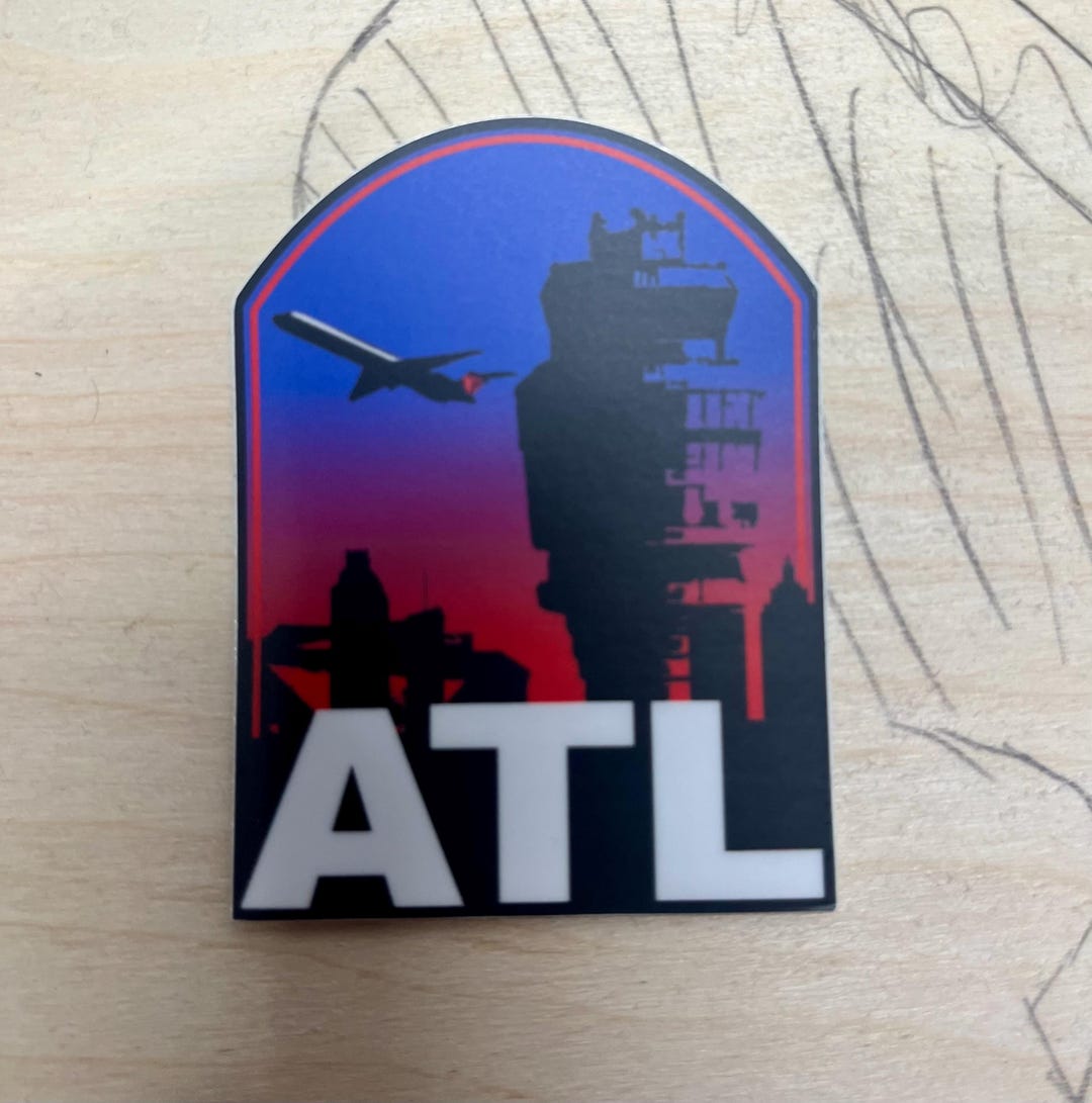 ATL (atlanta) Airport Sticker - Etsy