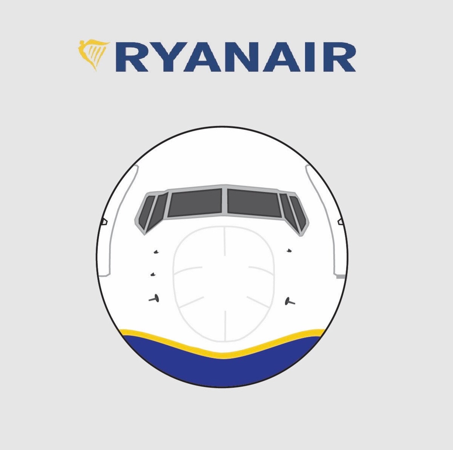 Ryanair Boeing 737 Nose Sticker - Etsy
