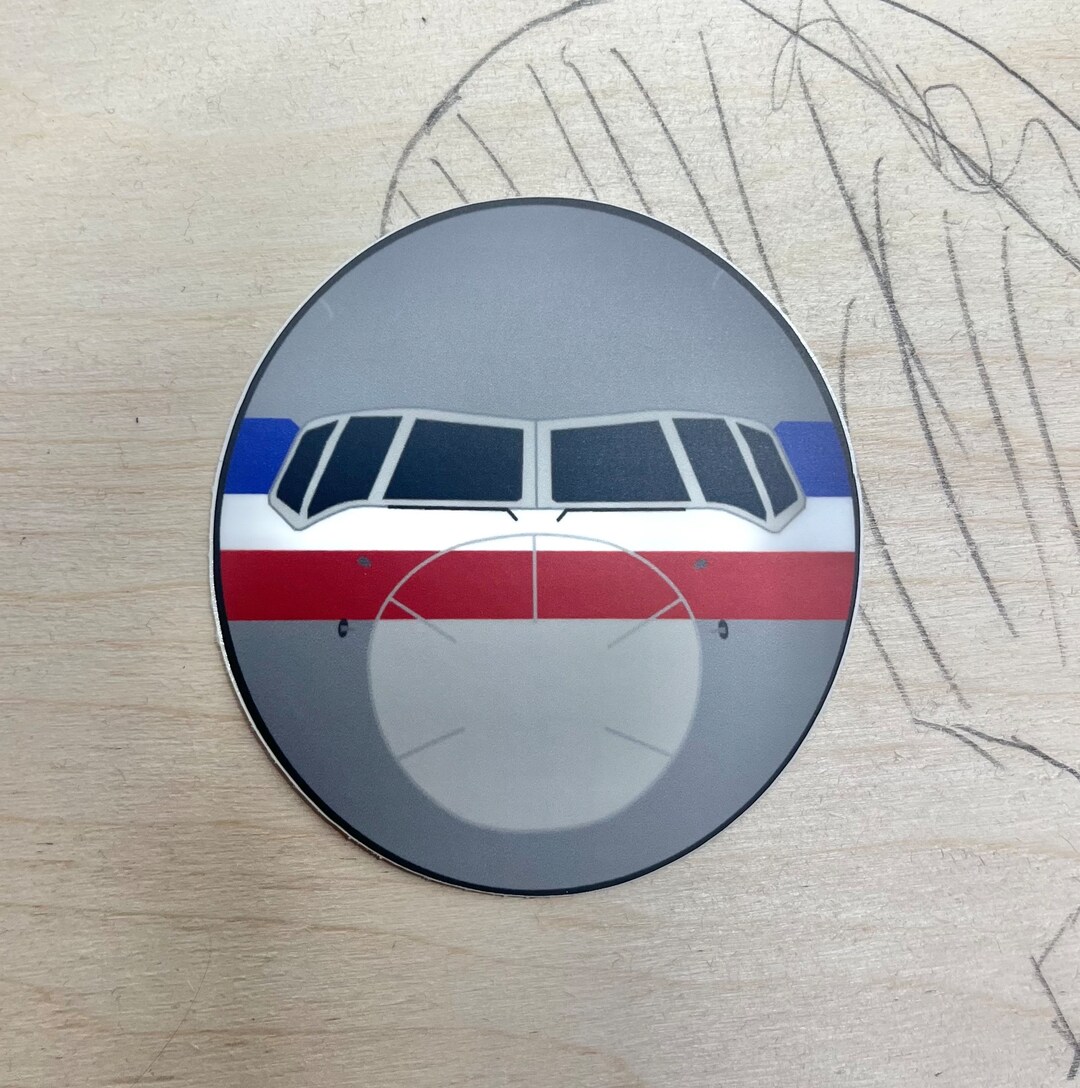 American Airlines Retro 757 Nose Sticker - Etsy