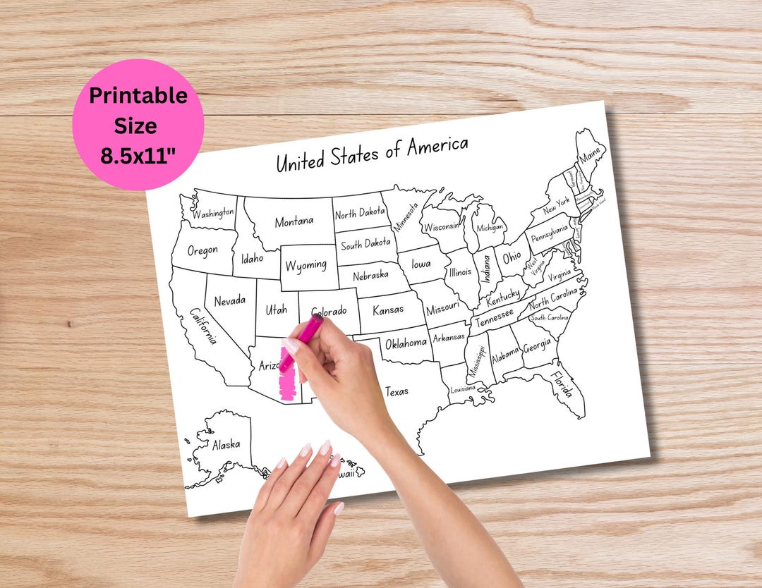 Printable Outline America Map, Classroom Home Worksheet, Sales Tracker ...