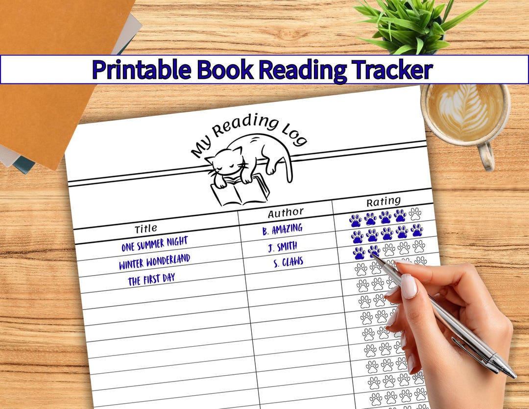 Reading Log Printable, Kids Book Tracker, Homeschool Reading Log ...