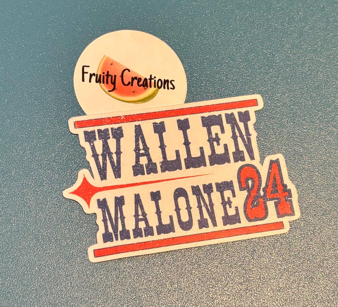 Wallen Malone 2024 Sticker Post Malone Morgan Wallen-laptop Sticker ...