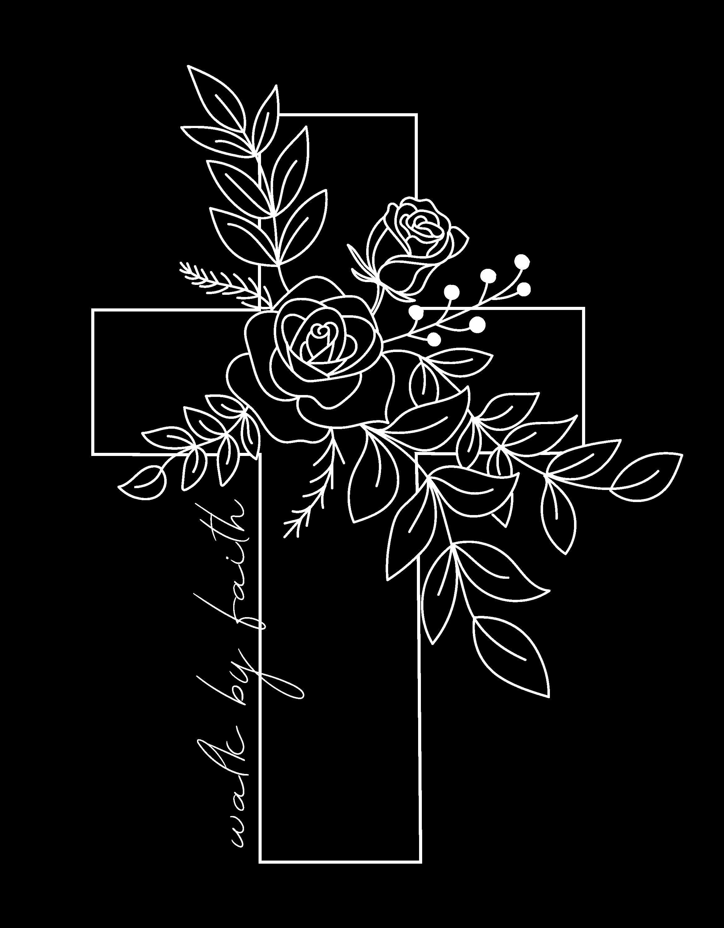 Walk by Faith Cross PNG - Etsy