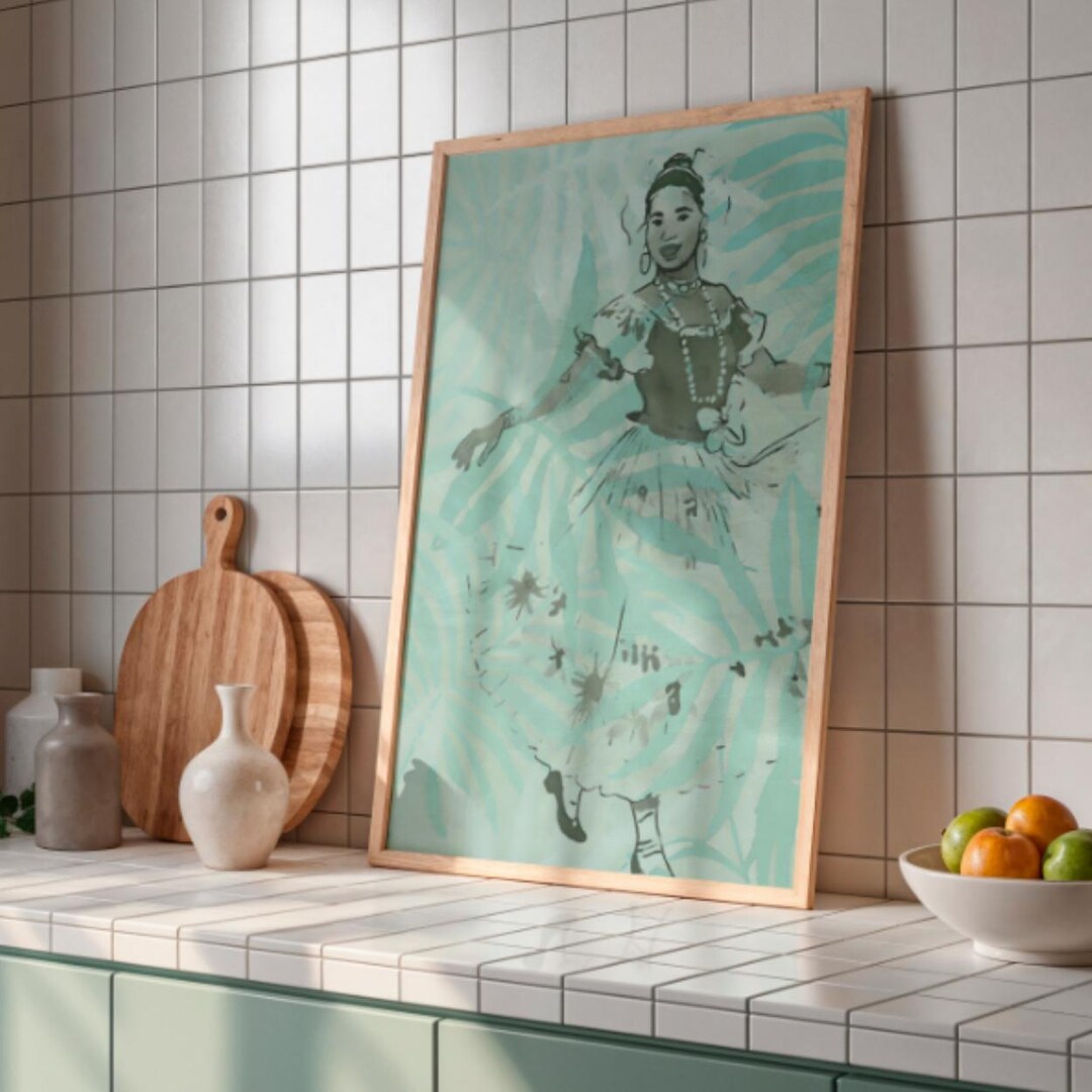 Panamá Palm Tree Poster – Latin Polleras Wall Art - Etsy