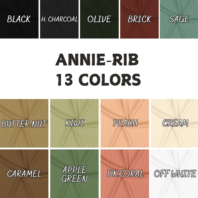 ANNIE RIB Brushed Rib Knit Fabric. is a Super Soft and Cozy Fabric ...