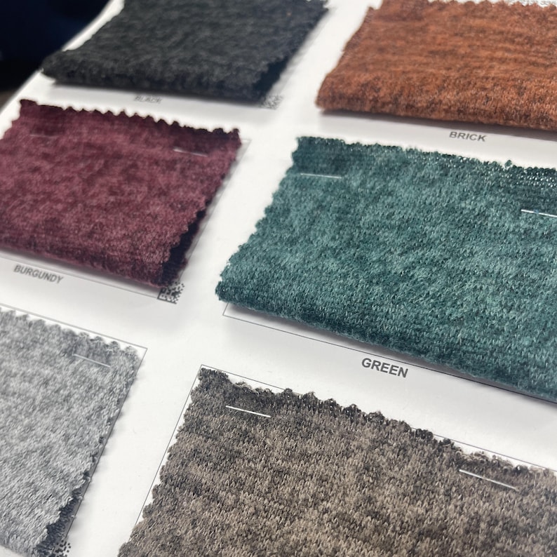 Poly Hacci Two Tone Brushed Sweater Knit Fabric Wholesale. Fall Fabric ...