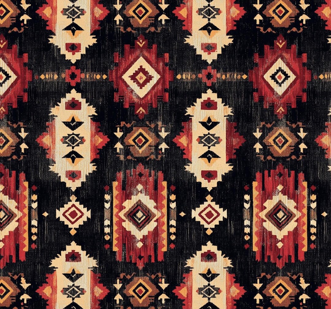 Aztec Fabric. Tribal Southwestern Print. Fabric by Yard - Etsy