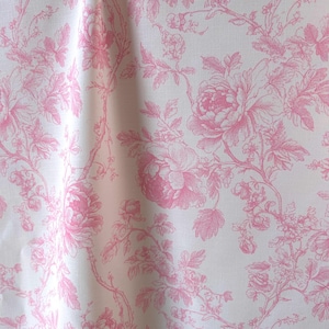Pink Toile Fabric by the Yard. 60" Wide - Diy Home Decor - Premier ...