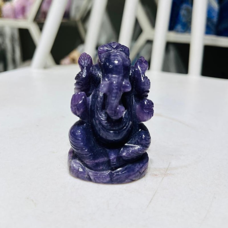 Amethyst Ganesh Figurine - Etsy