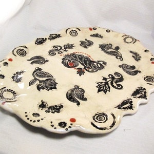 Halloween Decor Ceramic Blood Splatter Platter - Etsy