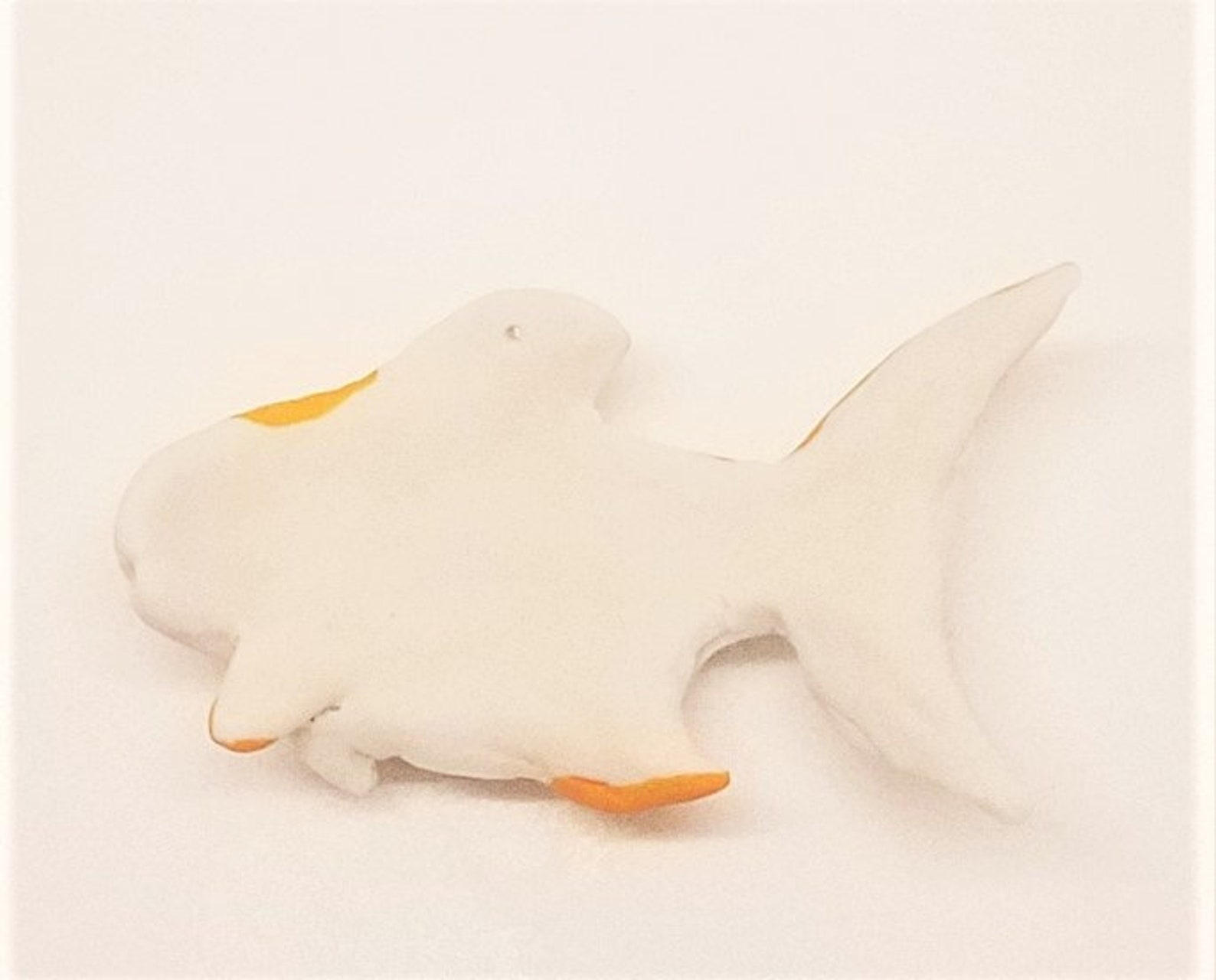 Gold Fish Orange and White Home Decor Ceramic Ornament | Etsy