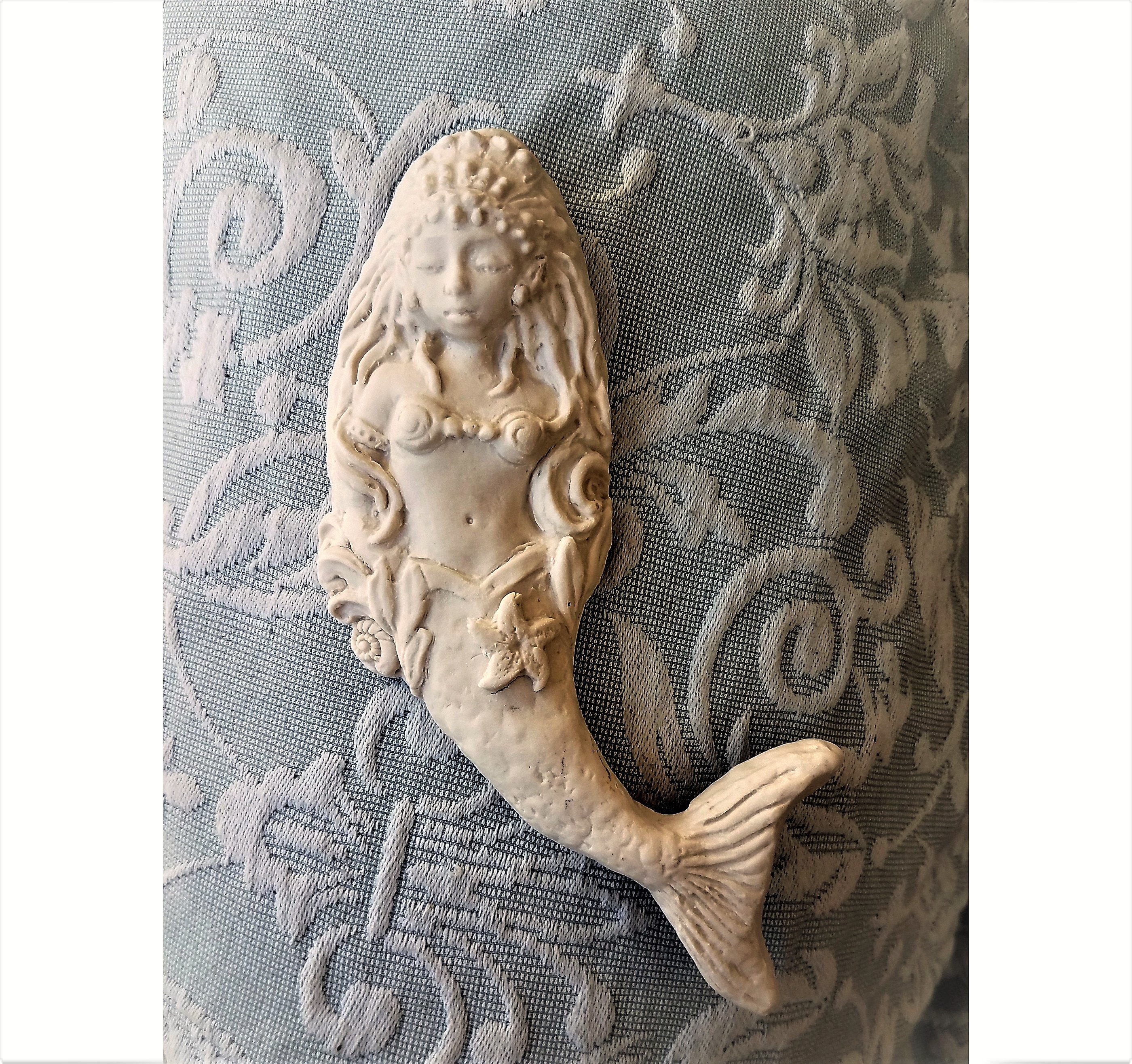 Mermaid Sculpture Art Wall Hanging Figurine Miniature MADE TO - Etsy ...