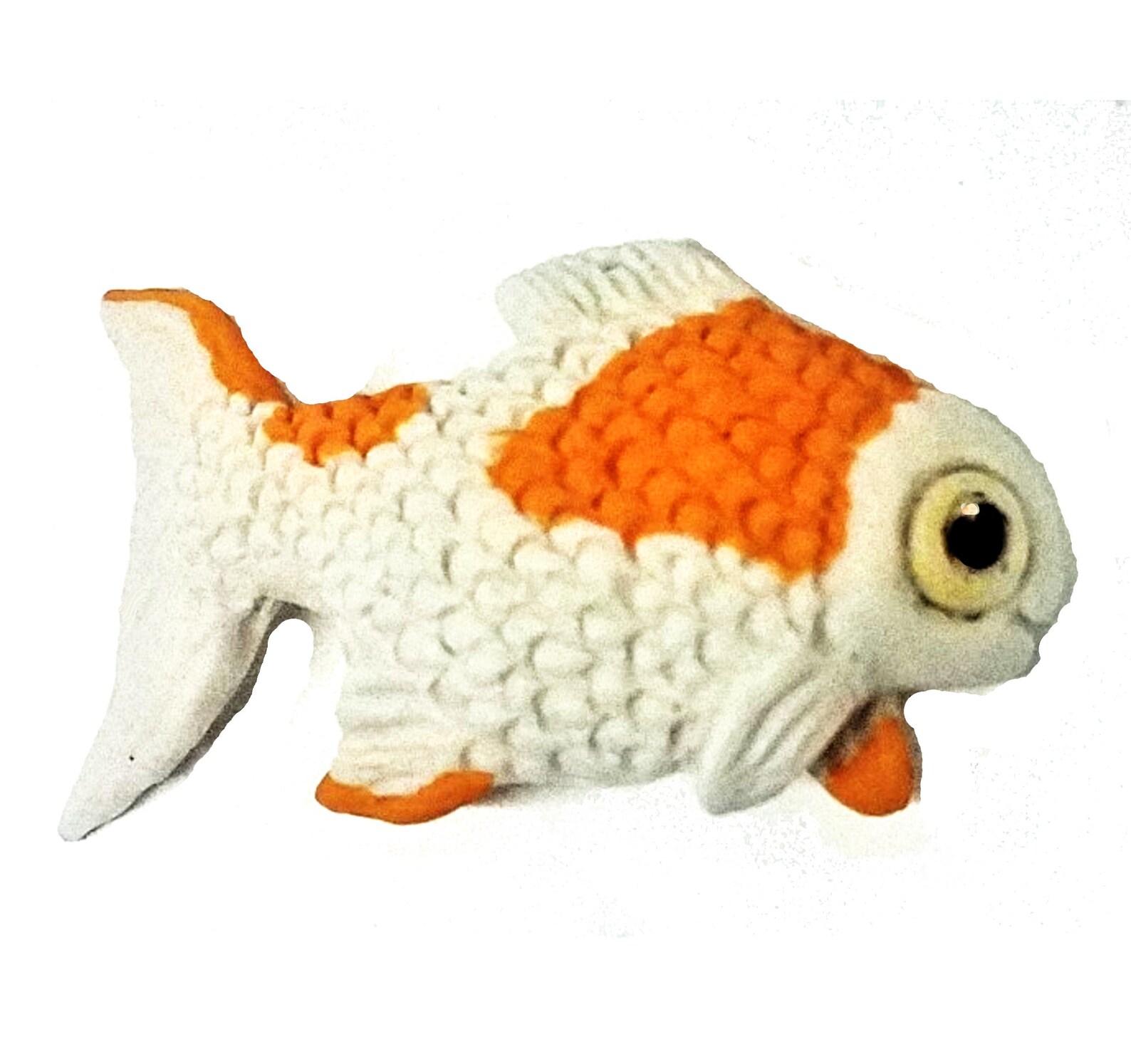 Gold Fish Orange and White Home Decor Ceramic Ornament | Etsy