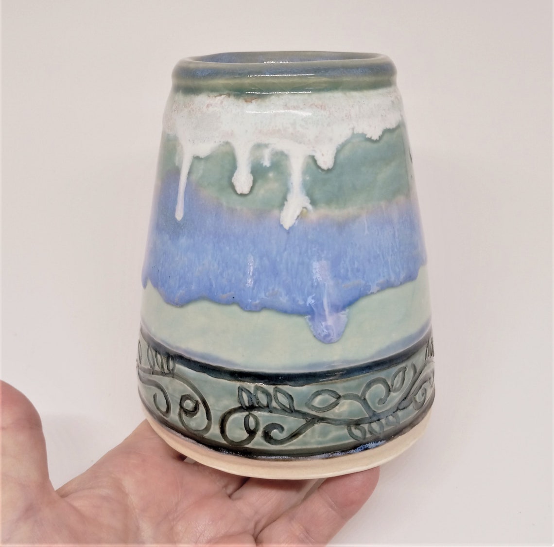 Porcelain Sea Theme Art Vase Ceramic Pottery - Etsy