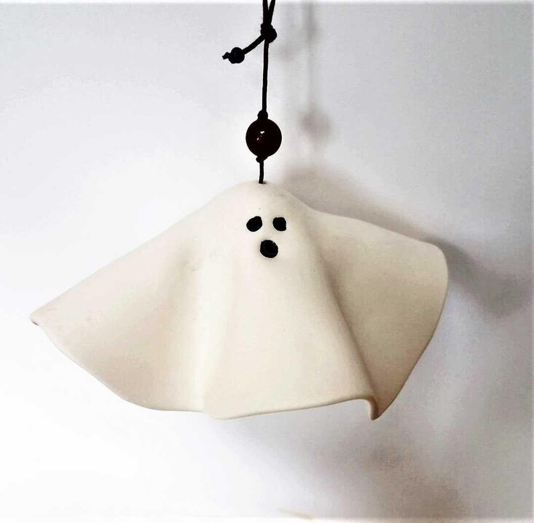 Ghost Bell Porcelain Garden Decor for Halloween - Etsy