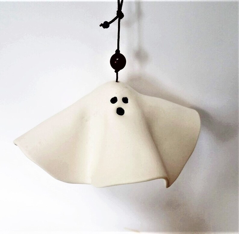 Ghost Bell Porcelain Garden Decor for Halloween - Etsy
