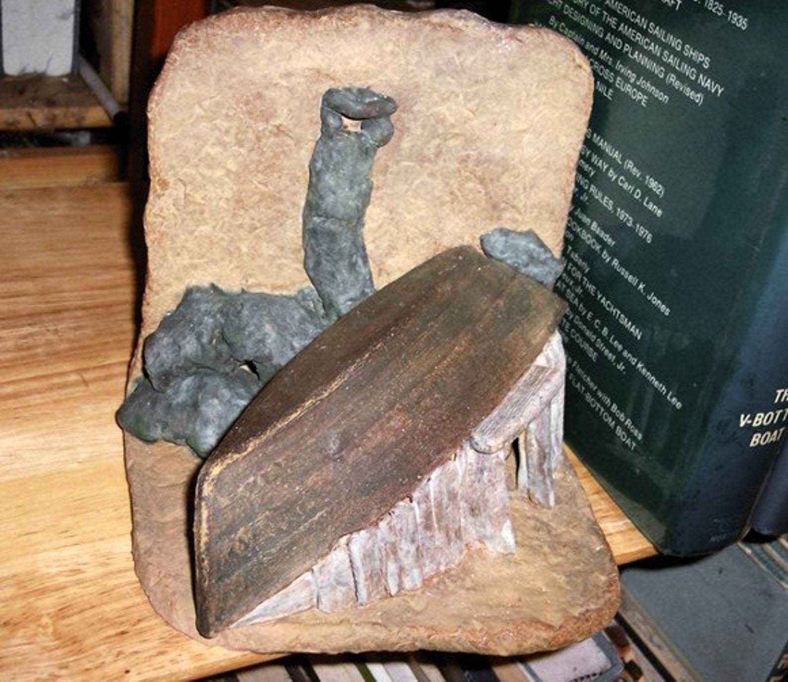 Boat House Ceramic Beach Bum Castaway Beach Hut Bookend One of - Etsy