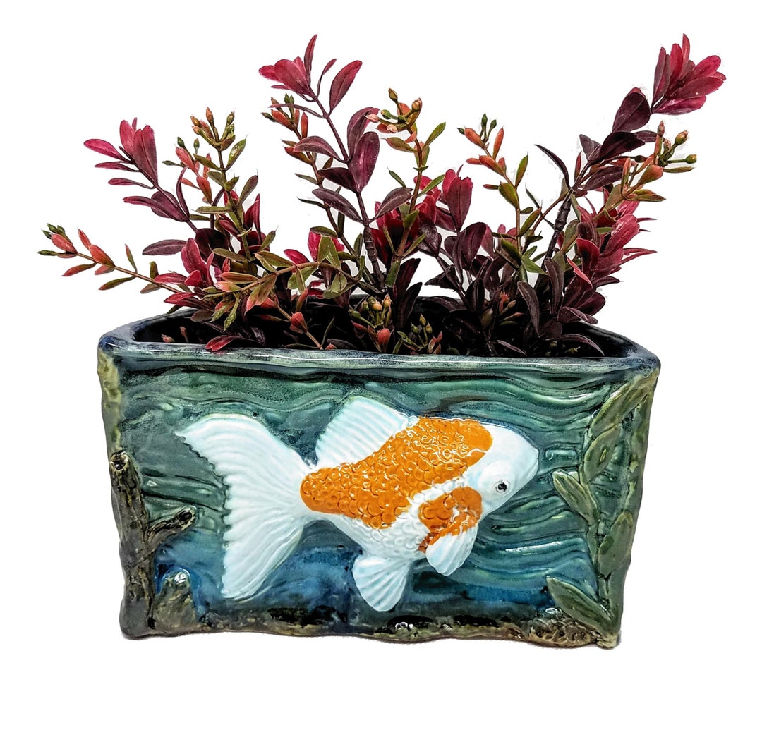 Goldfish Pot Fine Ceramic Pottery Planter Pot Vase MADE TO ORDER - Etsy