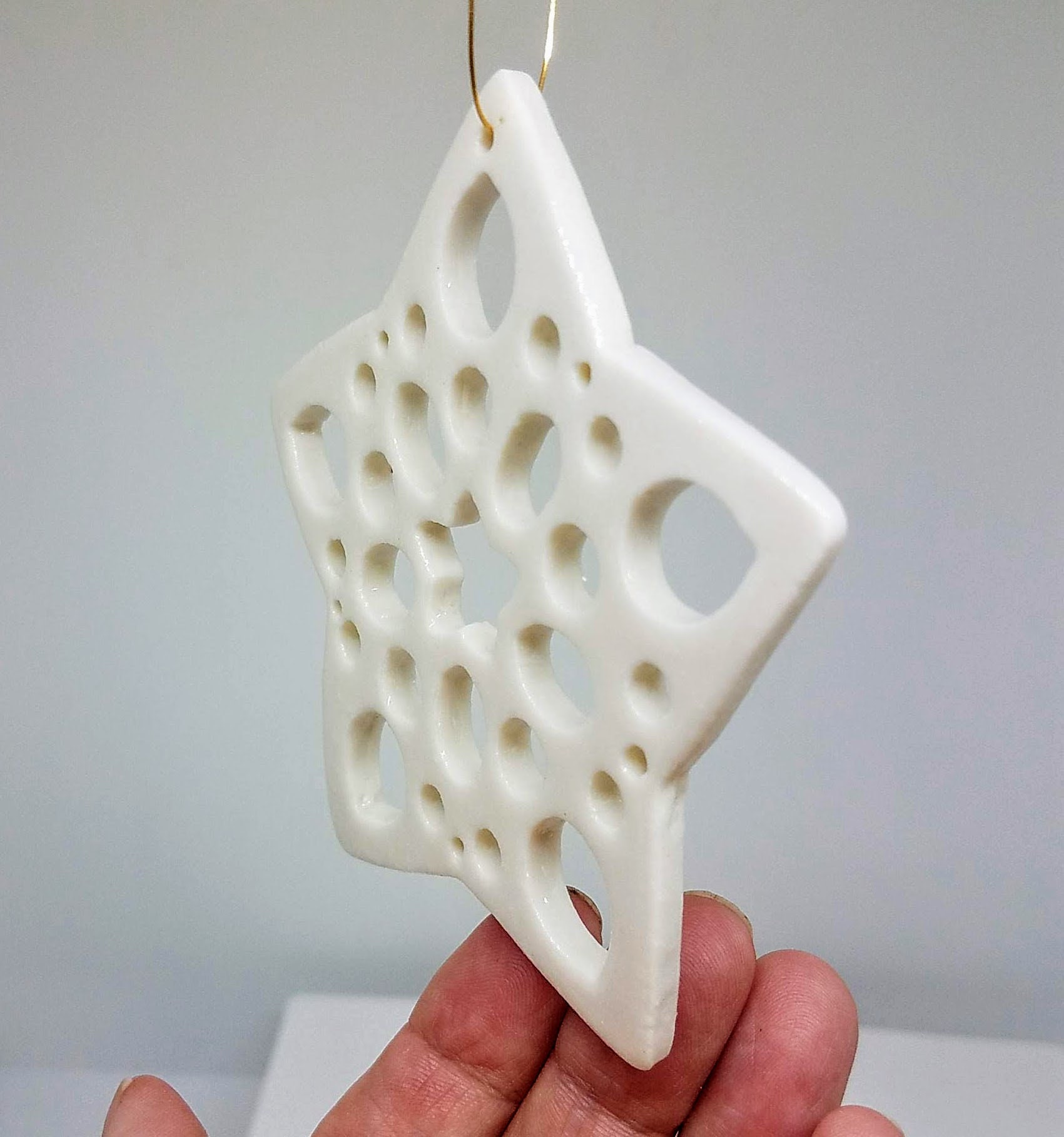 Ceramic Pretty Ornate Ceramic Star Porcelain Ornament | Etsy