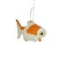Gold Fish Orange and White Home Decor Ceramic Ornament Sculpture Animal ...