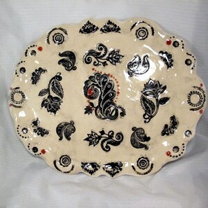 Halloween Decor Ceramic Blood Splatter Platter - Etsy
