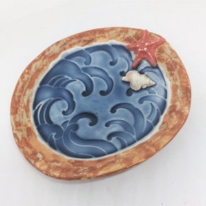 Seashore Beach Starfish Sea Shell Ceramic Spoon Rest Soap - Etsy