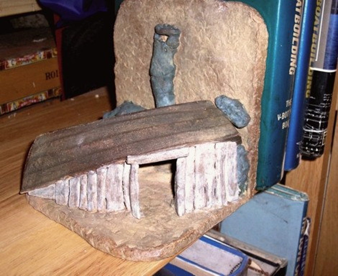 Boat House Ceramic Beach Bum Castaway Beach Hut Bookend One of - Etsy