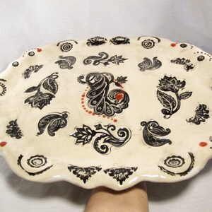 Halloween Decor Ceramic Blood Splatter Platter - Etsy