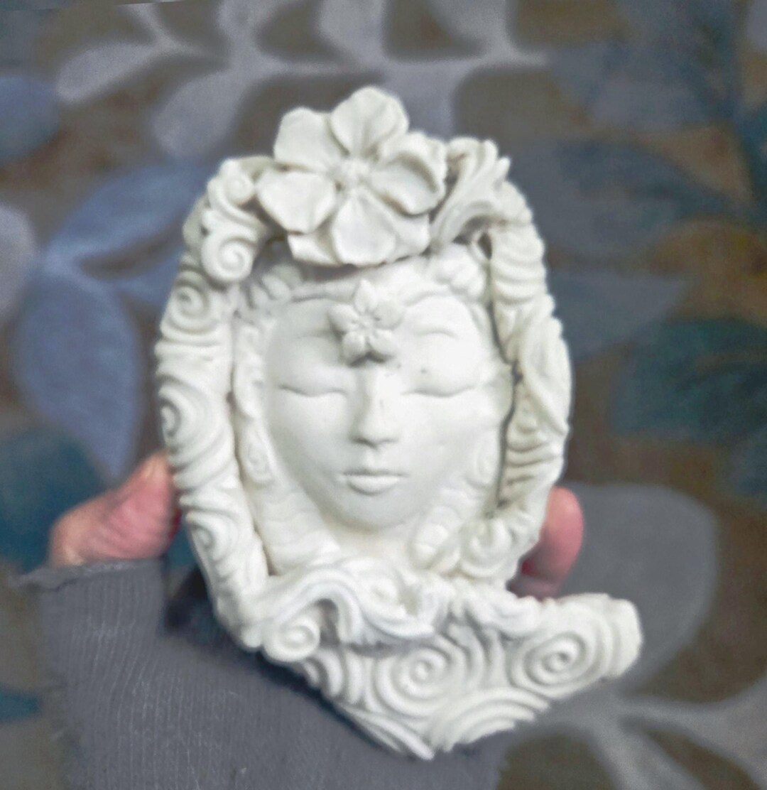 Small Goddess Face Ceramic Porcelain - Etsy