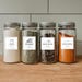 Printable Kitchen Labels, Pantry Organization, All-natural, Spice and ...