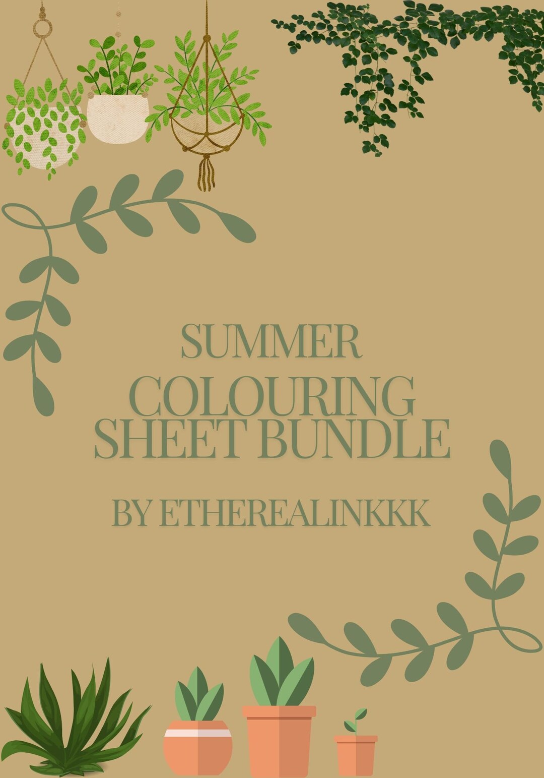 Summer Coloring Sheet Bundle for Mindfulness, Stress Relief, Creative ...