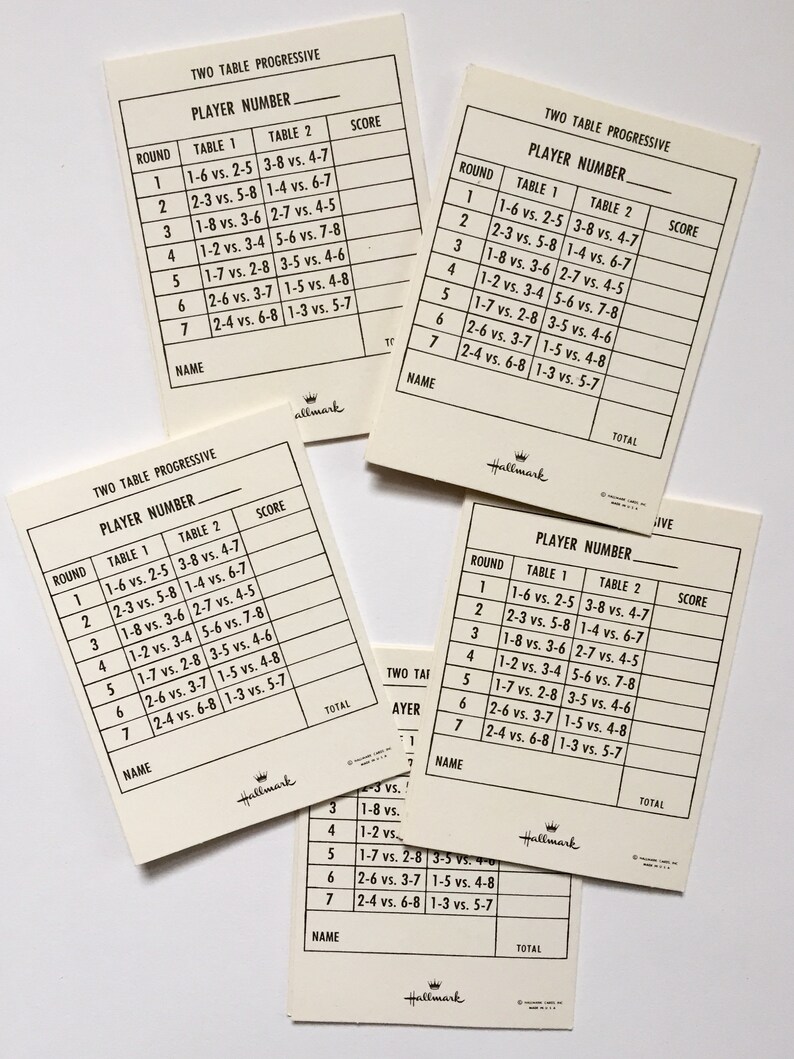 Vintage Set of 5 Christmas Tally Cards NOS Holly and Berries | Etsy