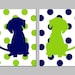 Polka Dot Puppy Dog Nursery Art, Puppy Nursery Art Puppy Pictures for ...