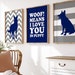 Puppy Nursery Decor Puppy Nursery Art Puppy Nursery Wall Art, Set of 4 ...