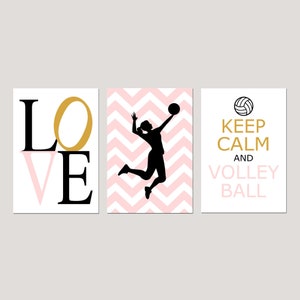 Volleyball Wall Art, Girls Volleyball Wall Decor, Girls Sports Decor ...