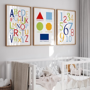 Boys Playroom Decor, Boy Nursery Art, Modern Playroom Wall Art ...