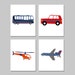 Transportation Nursery Decor Transportation Wall Art Airplane Car Bus ...