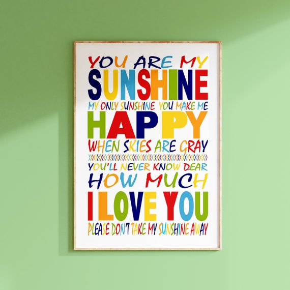 You Are My Sunshine My Only Sunshine Tumblr