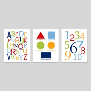 Boys Playroom Decor, Boy Nursery Art, Modern Playroom Wall Art ...