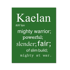 Name Meaning Print Kids Gift for Kids Nursery Decor Nursery Name Sign ...
