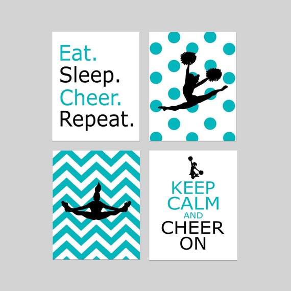 Keep Calm And Cheer On Poster