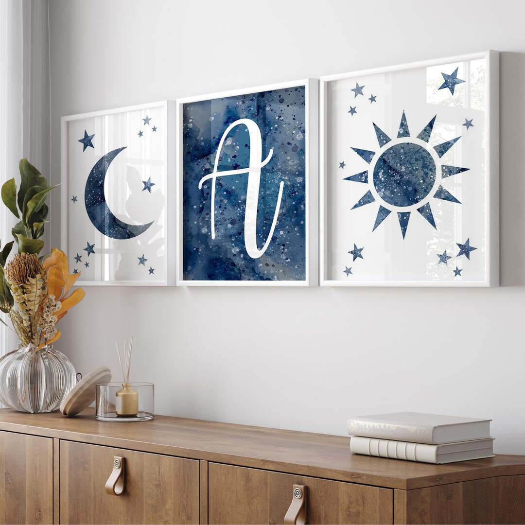 Celestial Girl Room Decor, Tween Girl Bedroom Decor, Sun and Moon Wall ...