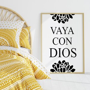 Vaya Con Dios Print Go With God in Spanish Quote - Etsy Canada