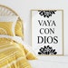 Vaya Con Dios Print Go With God in Spanish Quote - Etsy Canada