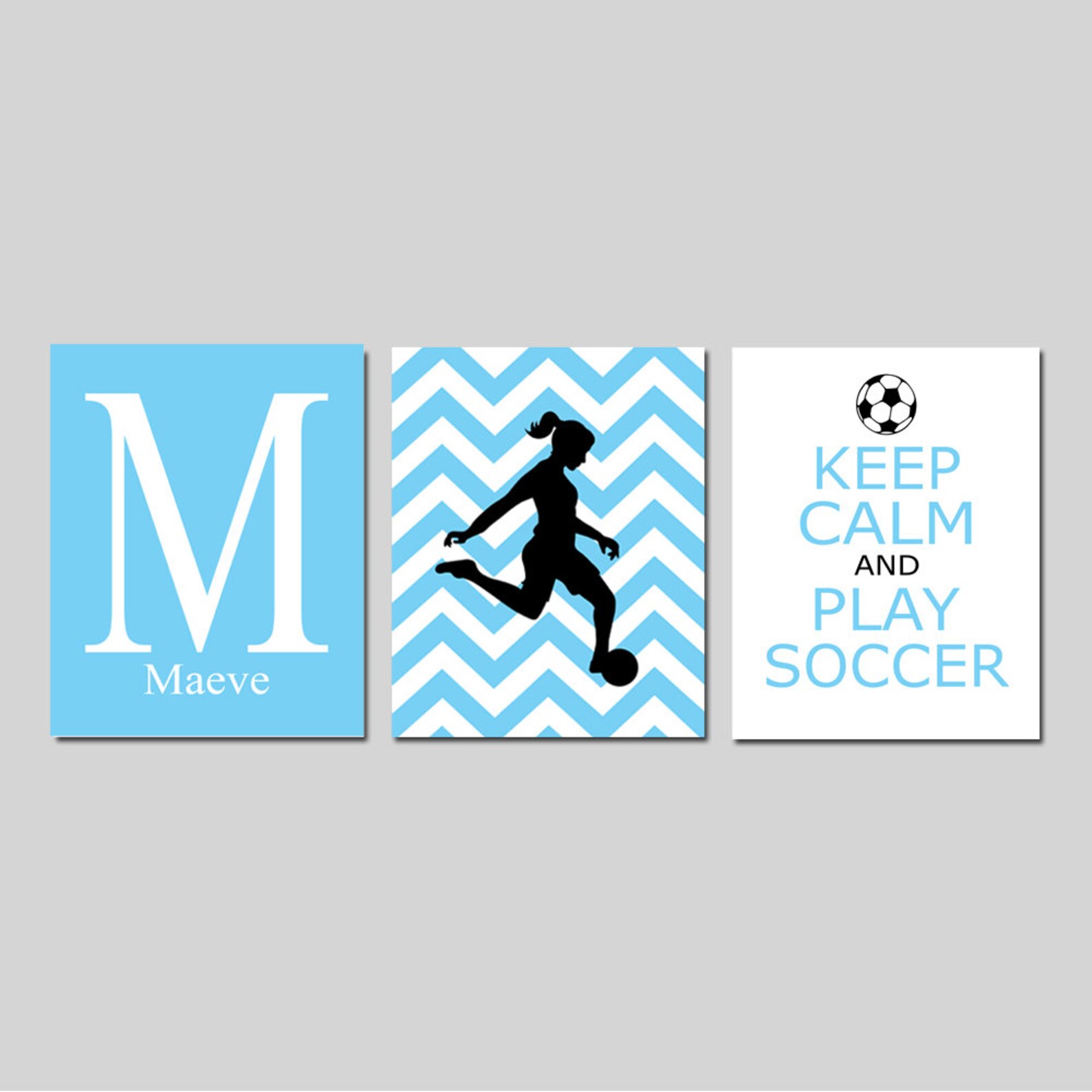 Girl Soccer Decor Soccer Wall Art Soccer Room Decor Soccer - Etsy