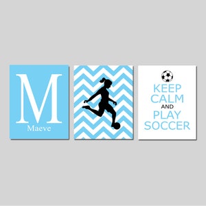 Girl Soccer Decor Soccer Wall Art Soccer Room Decor Soccer - Etsy