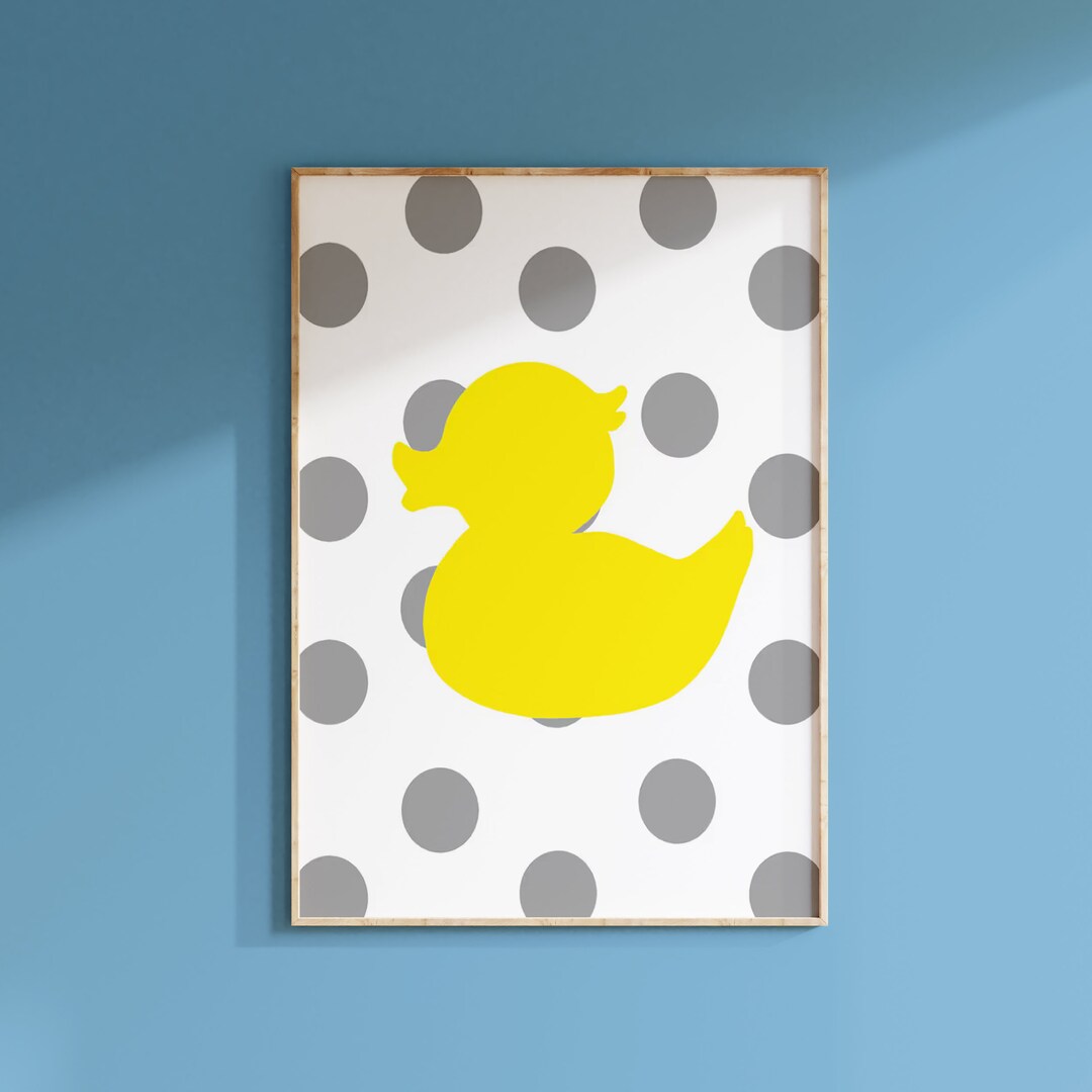 Rubber Duck Bathroom Decor, Ducky Bathroom Print, Baby Duck Print ...